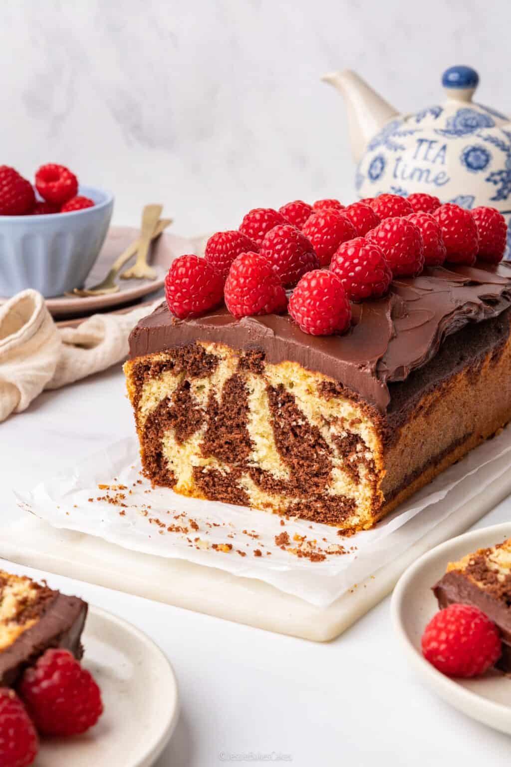 Chocolate Marble Cake (inspired by Bake Off!) - Jessie Bakes Cakes