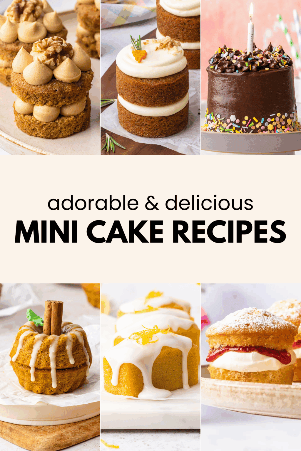 Mini Cake Recipes - Jessie Bakes Cakes
